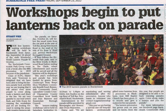 Stacksteads Lantern Parade